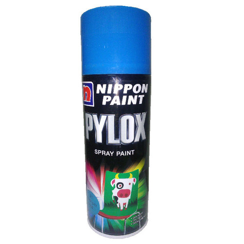 Nippon Paint Pylox Spray Paint 21 Light Sky Blue 400CC | Li Fong Hardware