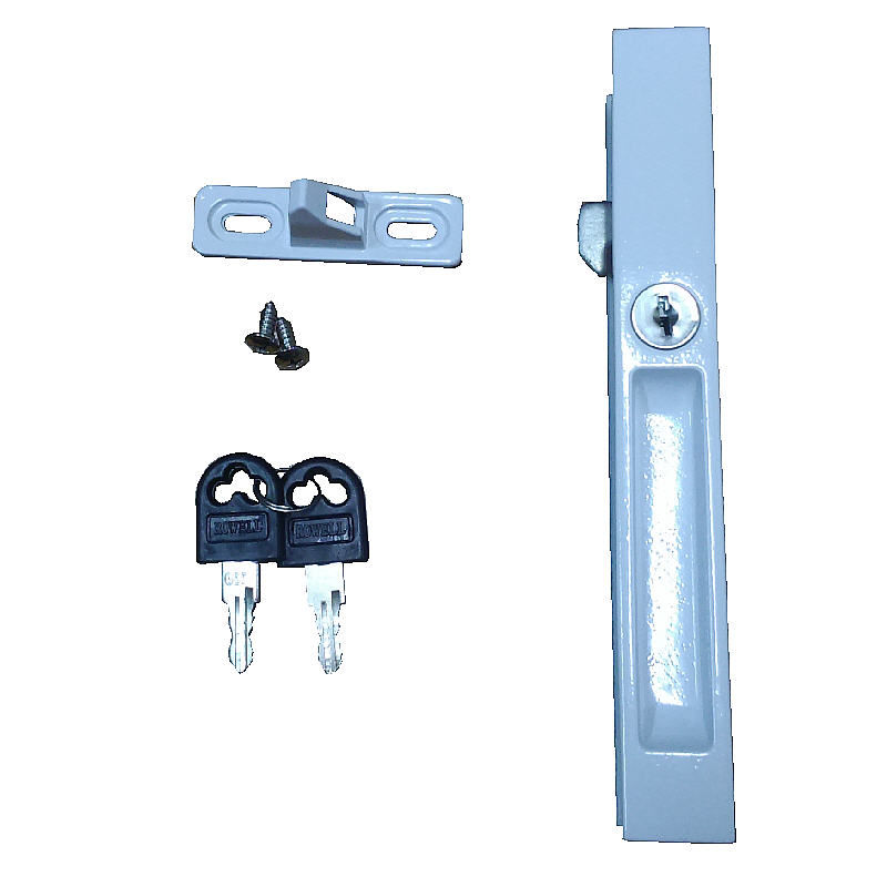 A6 Sliding Door Lock 25MM -PW C/W PW Screw & Key | Li Fong Hardware