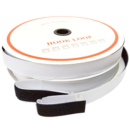 Hook & Loop Black (Velcro Tape) 25m Roll (Set) | Li Fong Hardware