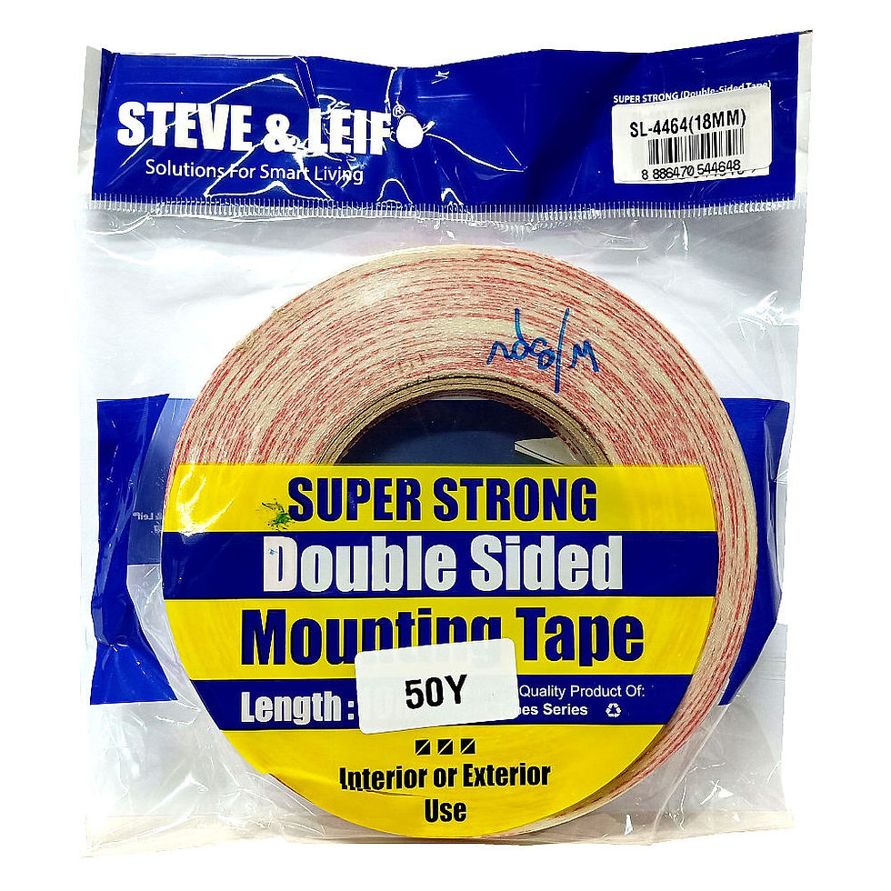 Steve & Leif Super Strong Double-Sided Mounting Tape 18mm by 50Y SL ...