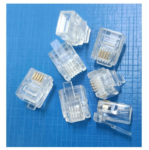 6P4C RJ11 Male Plug Telephone Connector | Li Fong Hardware