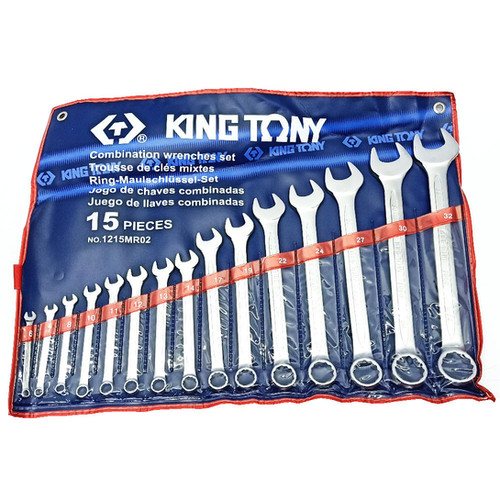 King Tony 1215MR02 15PCS Combination Wrench Set 6-32mm | Li Fong Hardware