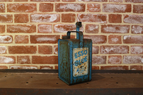Vintage Esso Blue Paraffin Can | Petrol Pump Globes