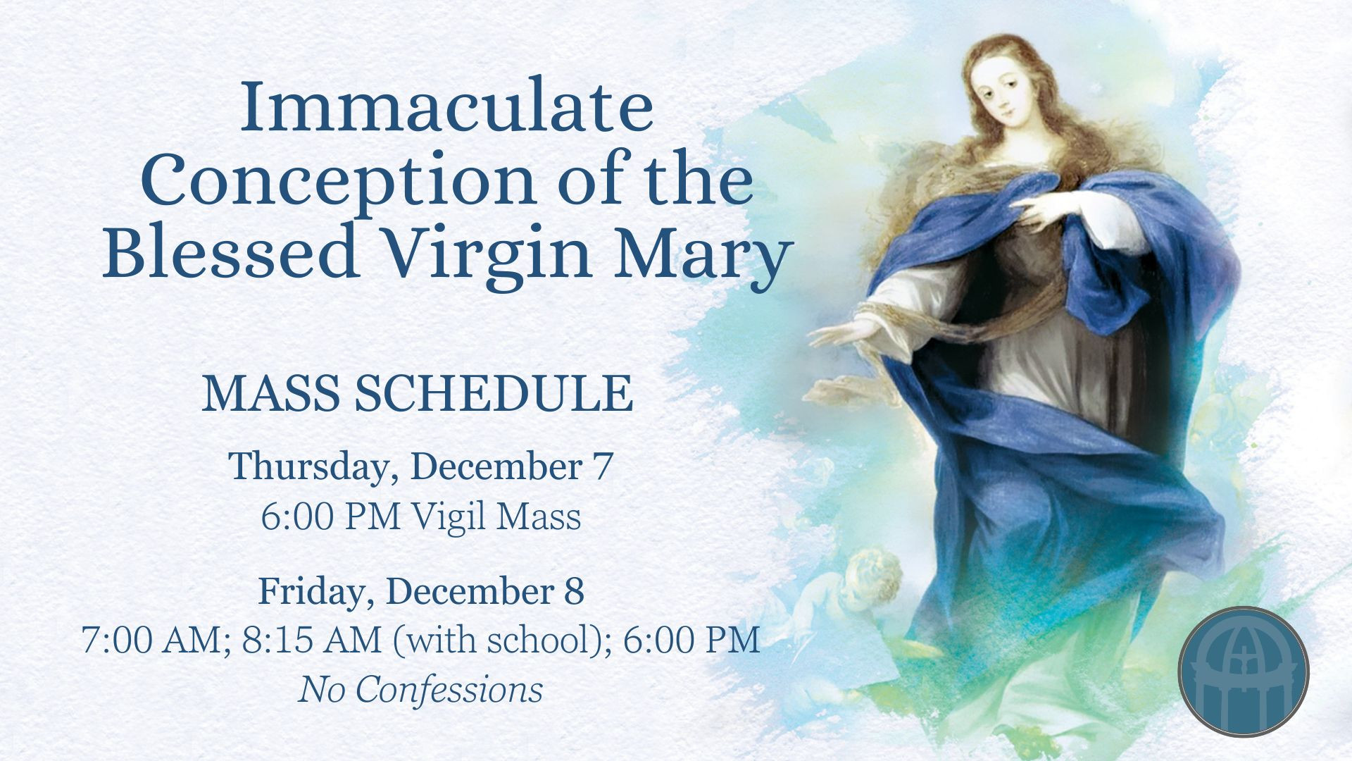 Immaculate Conception of the Blessed Virgin Mary | SAINT JOSEPH CHURCH