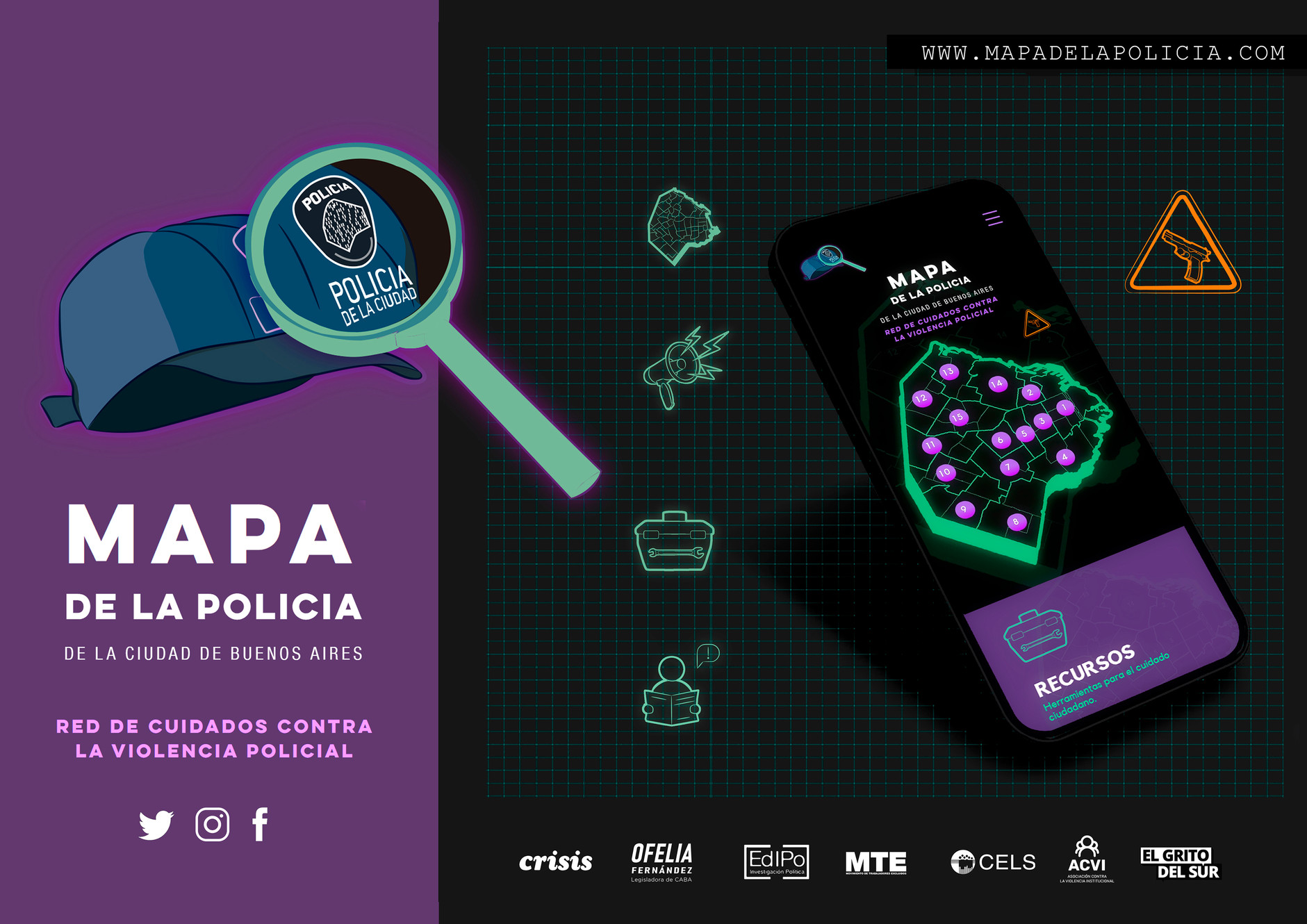 MAPA | Mapa de la Policia