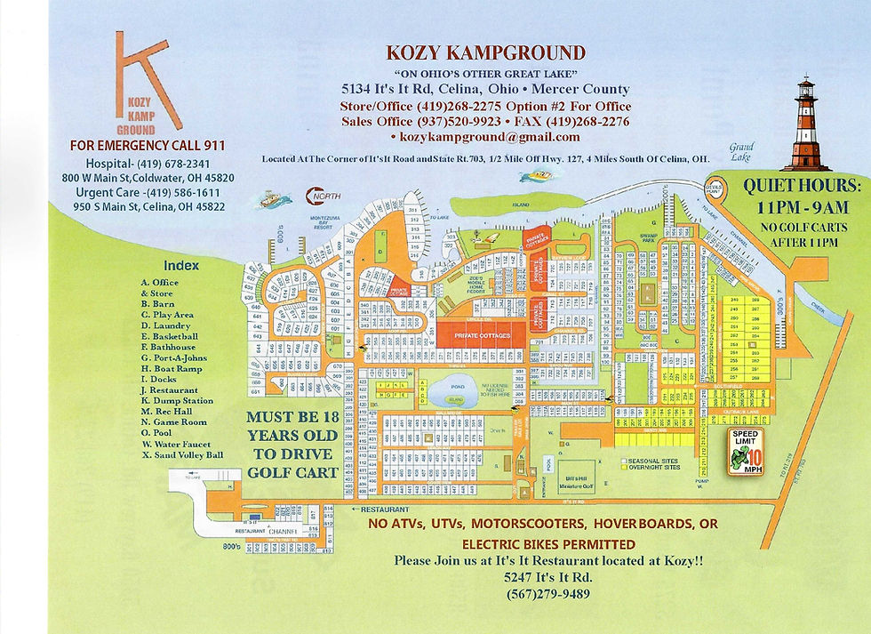 MAP | Kozy Kampground