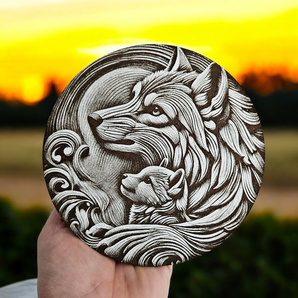 Wolf 3D Illusion Design (Digital Item) | YreArt