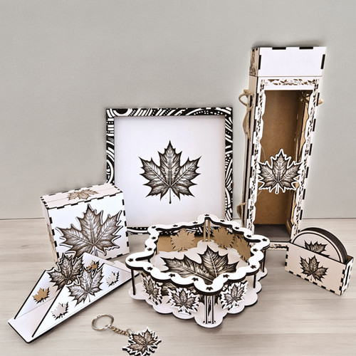 Leaf R Bundle 7 designs (Digital download file) | YreArt