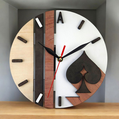 Wall Clock Ace of Spades S (Digital file) | YreArt