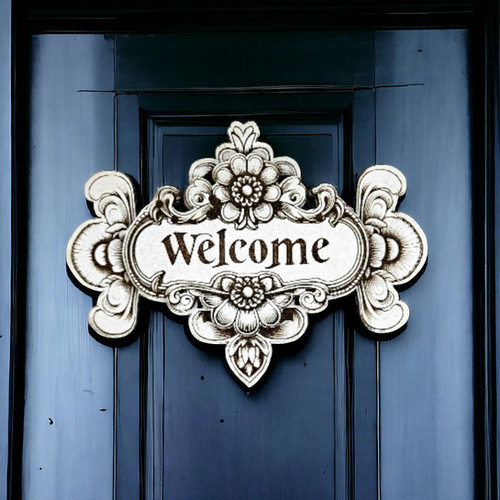 Welcome door sign (Digital download file) | YreArt