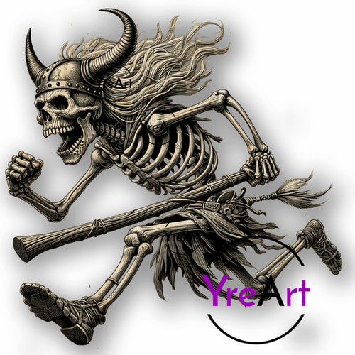 Crazy Skeleton 3D Illlusion (Digital Item) | YreArt
