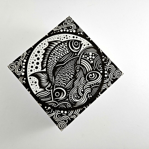 Gift Box Fish V (Digital download file) | YreArt