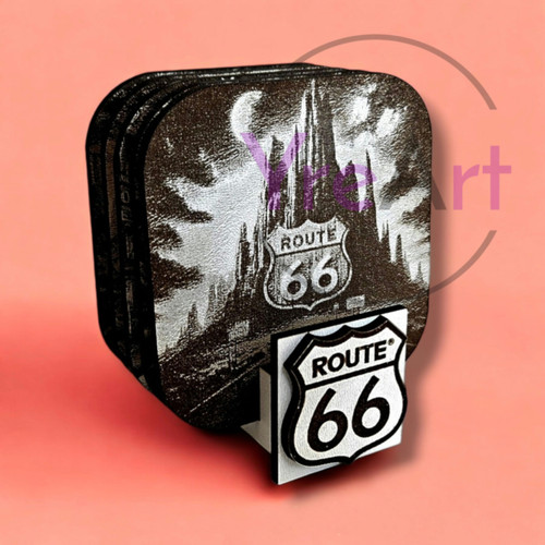 Coasters Route 66 P (Digital download file) | YreArt