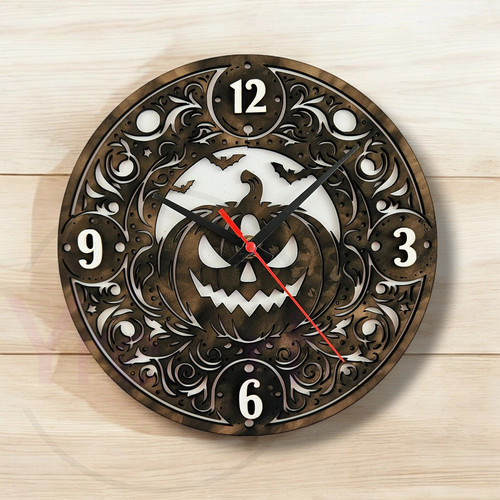 Wall Clock Halloween (Digital download file) | YreArt