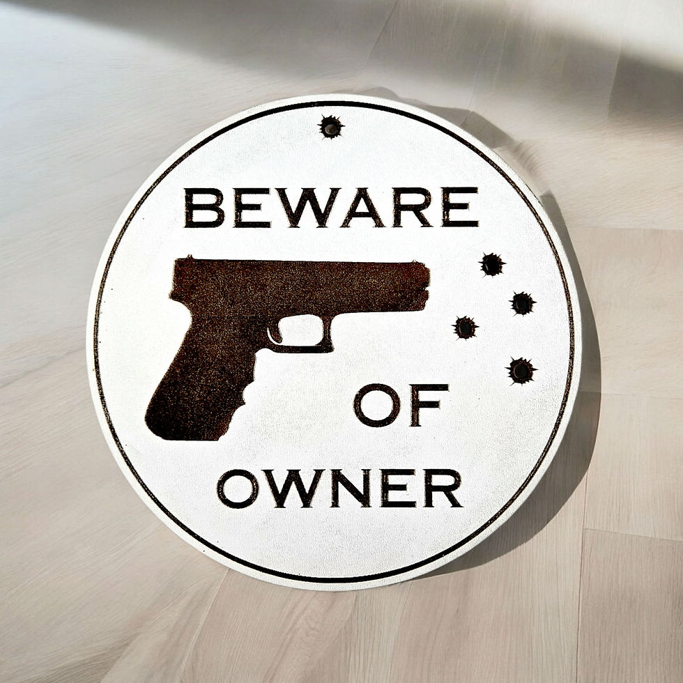 Beware of Owner B Sign (Digital download file) | YreArt