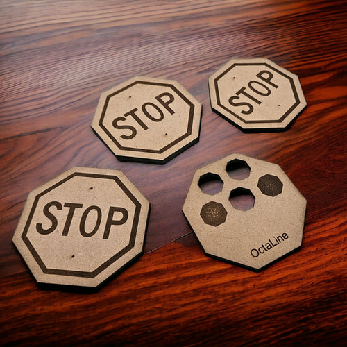 OctaLine Coasters Stop (Digital download file) | YreArt