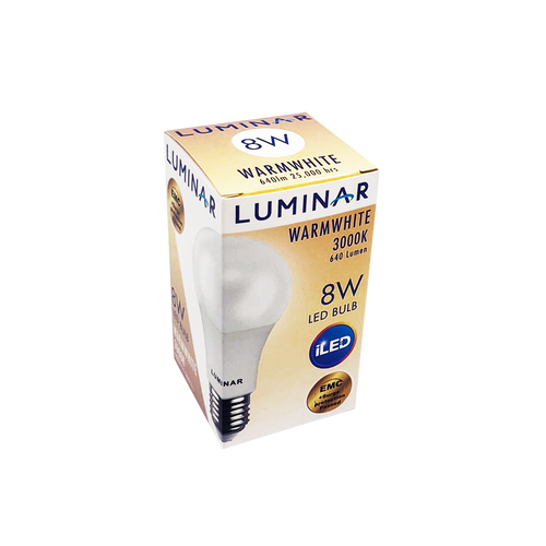 หลอด LED BULB LUMINAR 8W WARMWHITE | Lamp and Light
