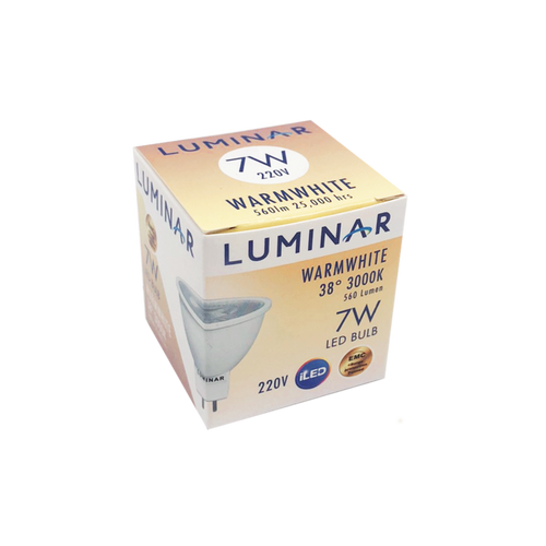 หลอด LED MR16 220V LUMINAR 7W WARMWHITE | Lamp and Light