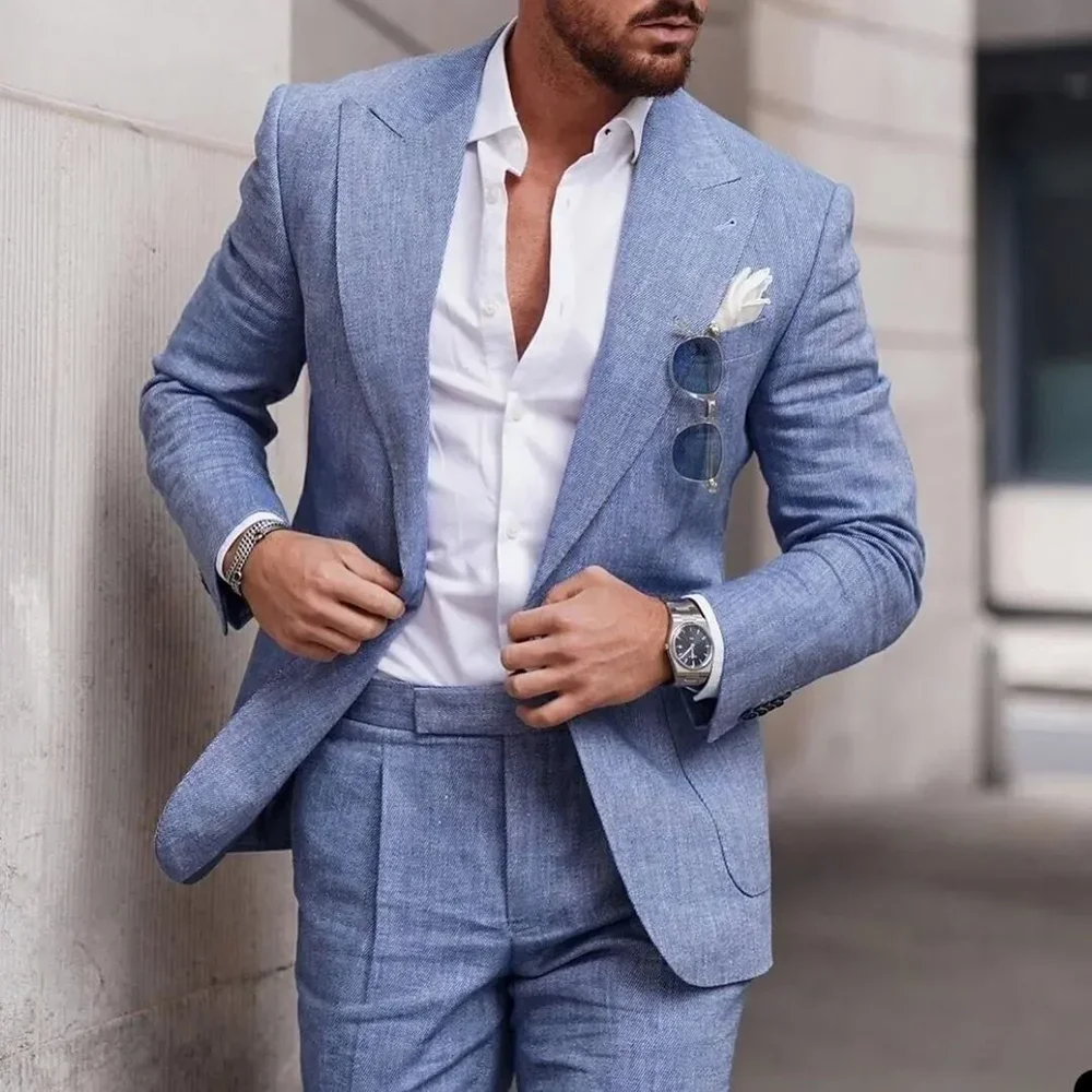 Mens Linen Suit | Keyola