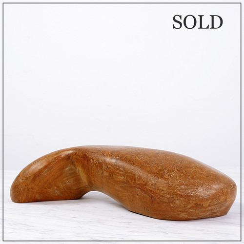 hand carved olive wood contemporary sculpture | D&V Gallery