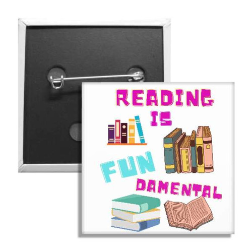 Reading is FUNdamental 2 inch Button | kiarralynnsmith