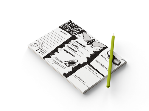 Bug Borg Character Sheet Pad | Monomyth Games