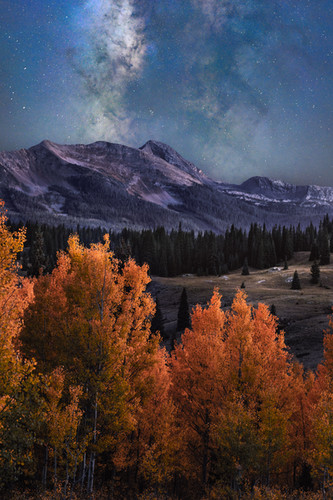 Colorado Fall Colors Milky Way Nightscape Photography Photos