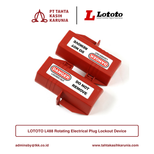 LOTOTO L488 Rotating Electrical Plug Lockout Device | Tahta Kasih Karunia