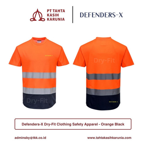 Defenders-X Dry-Fit Clothing Safety Apparel - Orange Black | Tahta ...