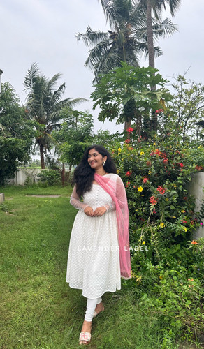 Sitara Chikankari Anarkali | Lavender Label
