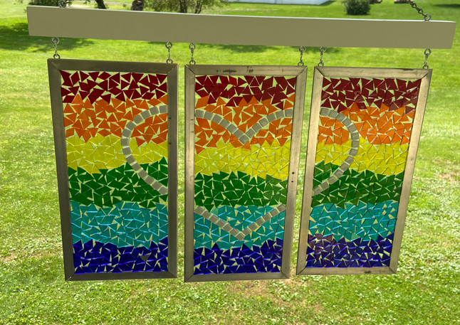 Rainbow Glass Window Mosaic | My Site