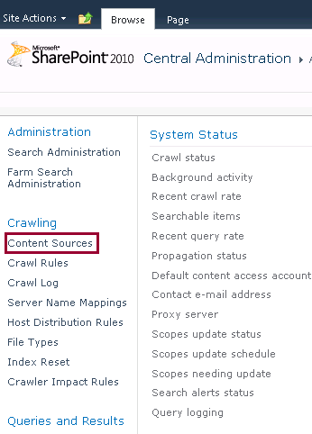 Create Content Sources in SharePoint 2010 using PowerShell