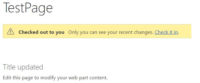 Working With Web Part Properties Of Sharepoint Online Pages Using Pnp Core Csom Library