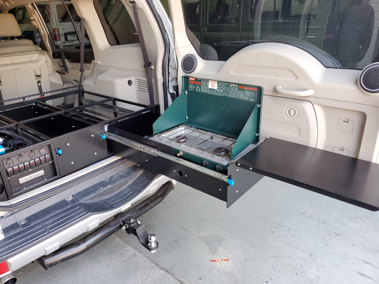 Pajero rear load area fit-out