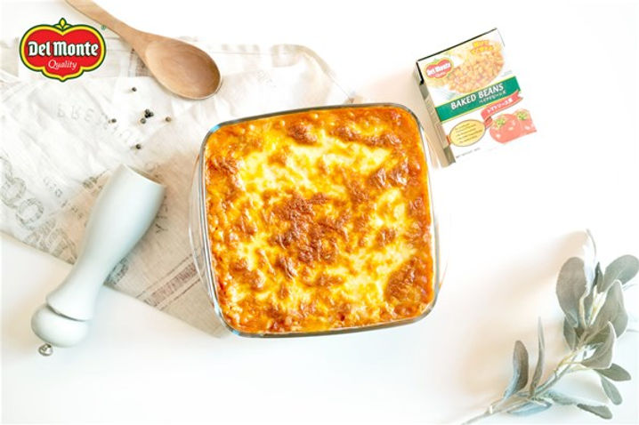 Lasagne with Baked Beans