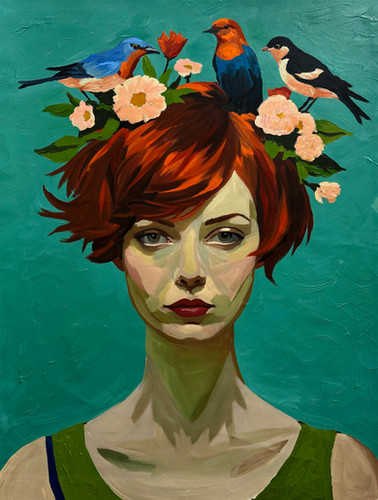 Birdsong Crown Limited Edition Print | Rebecca Aldernet