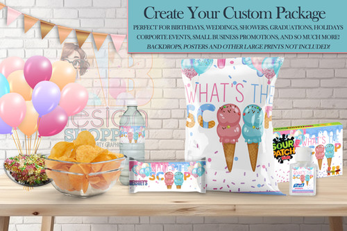 Custom 3 Item Favor Digital Package Designs | ABdesignShoppe