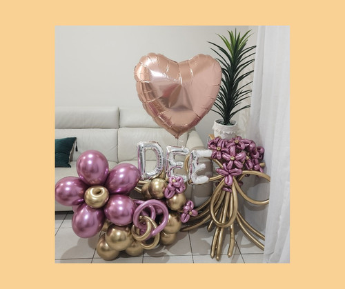 Luxury Name Balloon Marquee and Bouquet Set | Larnie Balloons