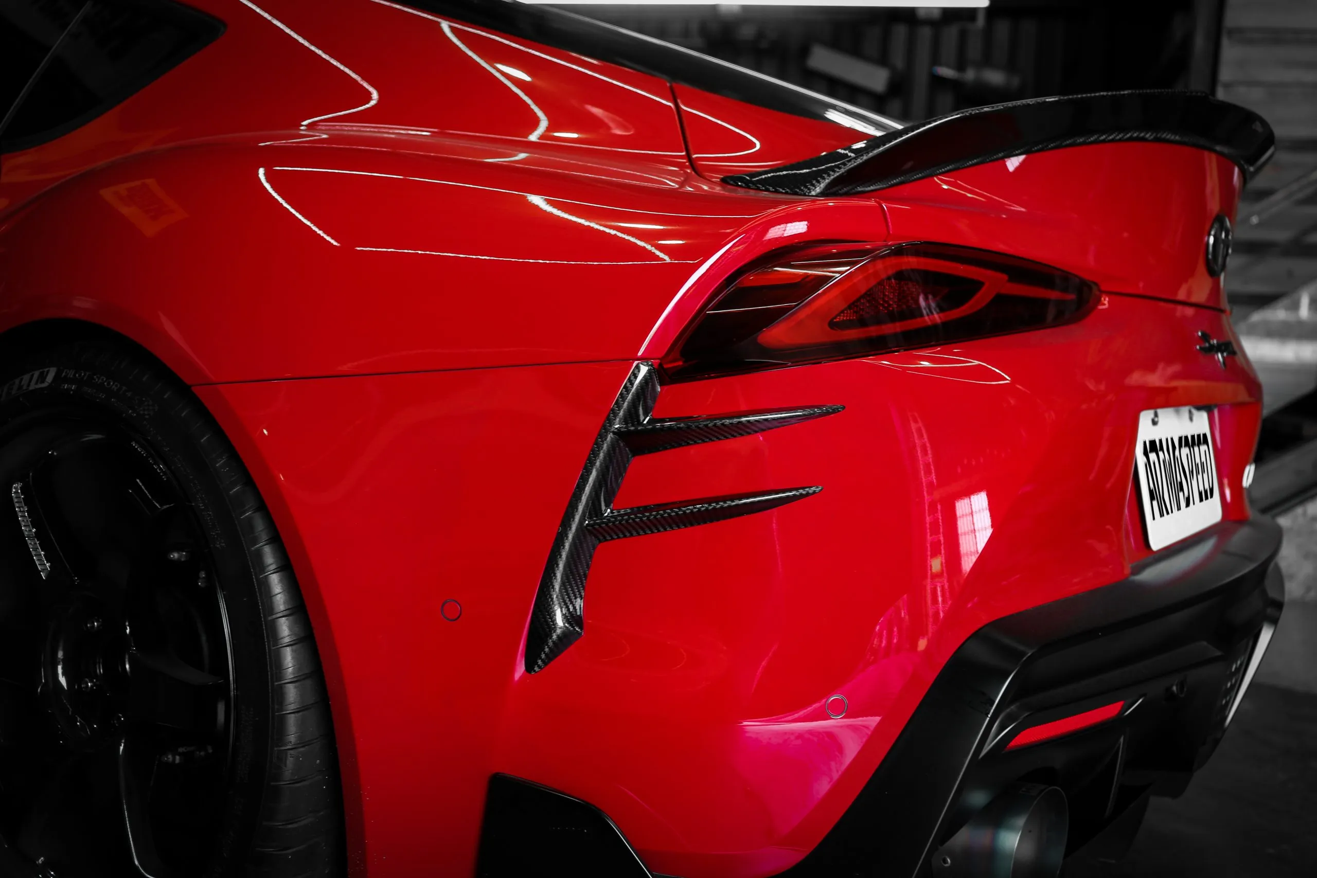 Armaspeed - Carbon Fiber Rear Canards, MKV MK5 Toyota Supra GR A90/ A91 ...