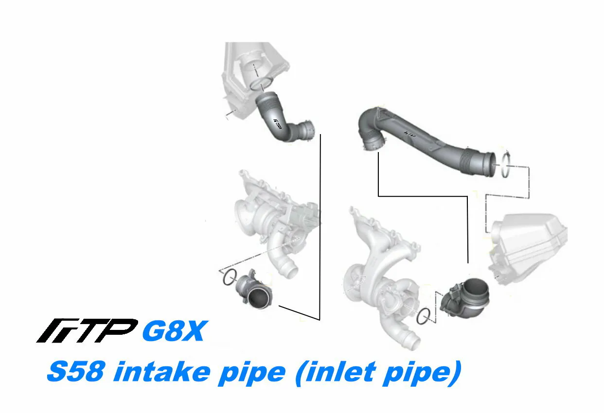 FTP BMW G8X S58 Turbo Inlet Pipe M2/M3/M4 G81/G80/G82