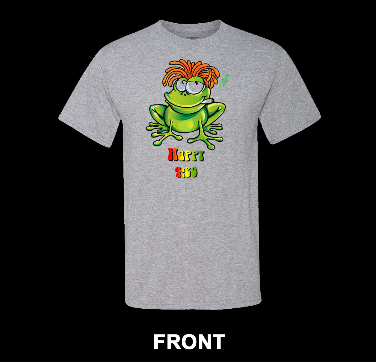 Funny Marijuana T Shirt | Happy Frog | Marijuana 4:20