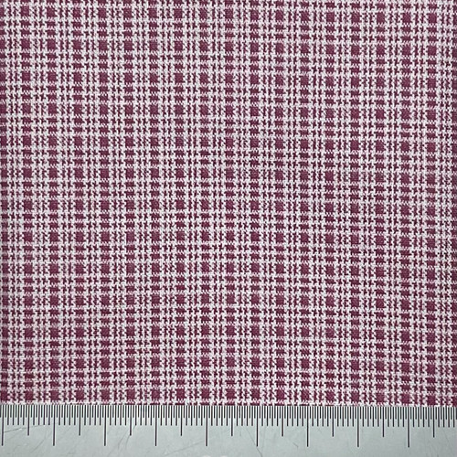 Purple check cotton print | Dolls House Draper