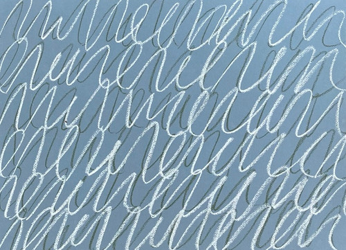 Cursive Layers on Blue | Jenner McGinn Studio