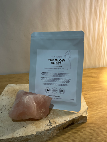 THE GLOW SHEET - Hydrating Sheet Mask | SKIINSCRIPT