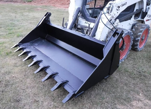 84" Low Pro 4-IN-1 Tooth Bucket | Alabama Attachments