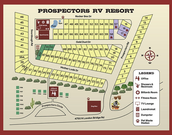 RESORT MAP | ProspectorsRVResort
