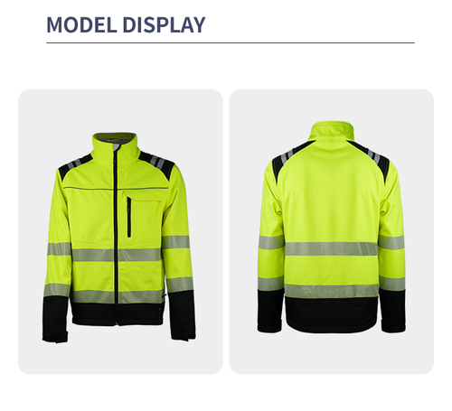 GG6600 - Premium Eco Hi Vis Soft Shell Jacket | Guru's Gear