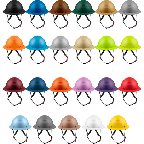 3969 - ANSI Type II Full Brim Vented Safety Helmet/Hard Hat | Guru's Gear