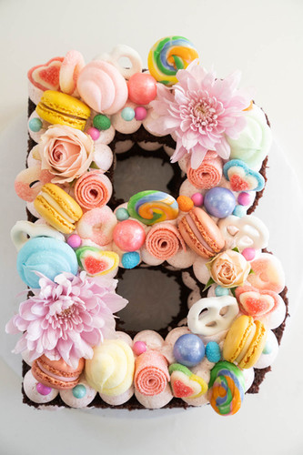 Rainbow Letter/Number | Ivory's Bake Shop