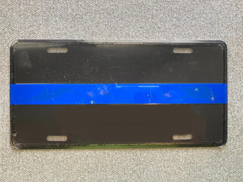THIN BLUE LINE PLATE | Lifted Trucks USA